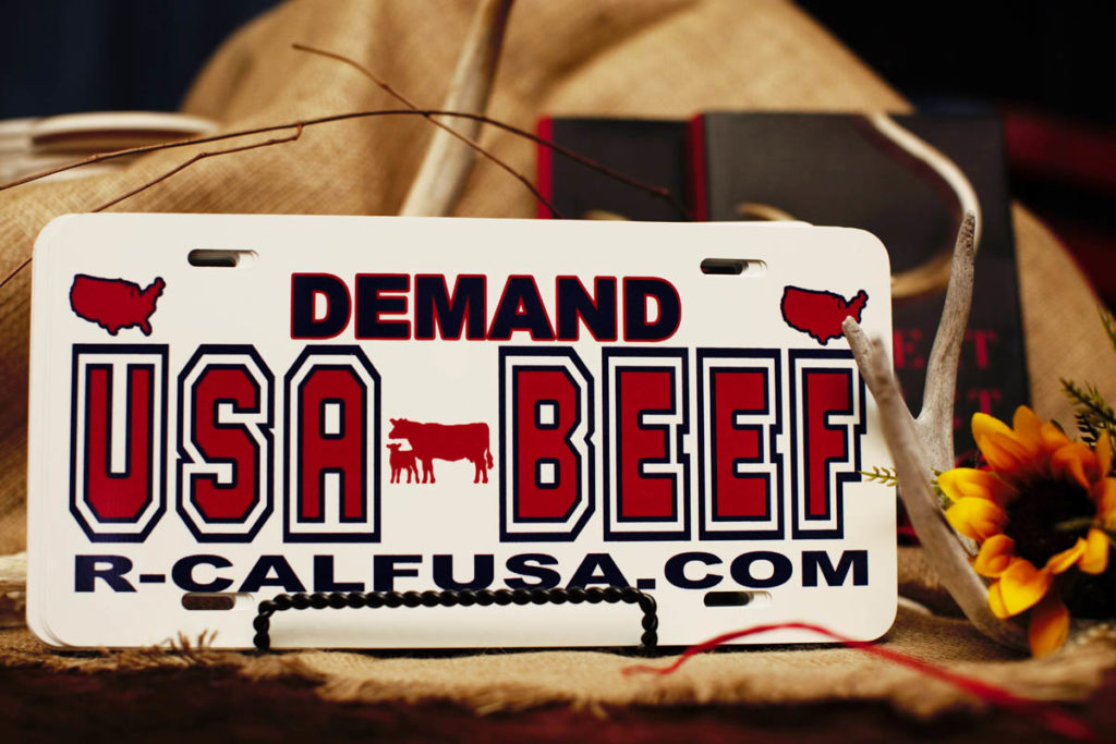 Demand USA Beef License Plate - R-CALF USA