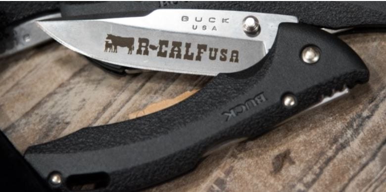 R-CALF USA Buck Knife - R-CALF USA